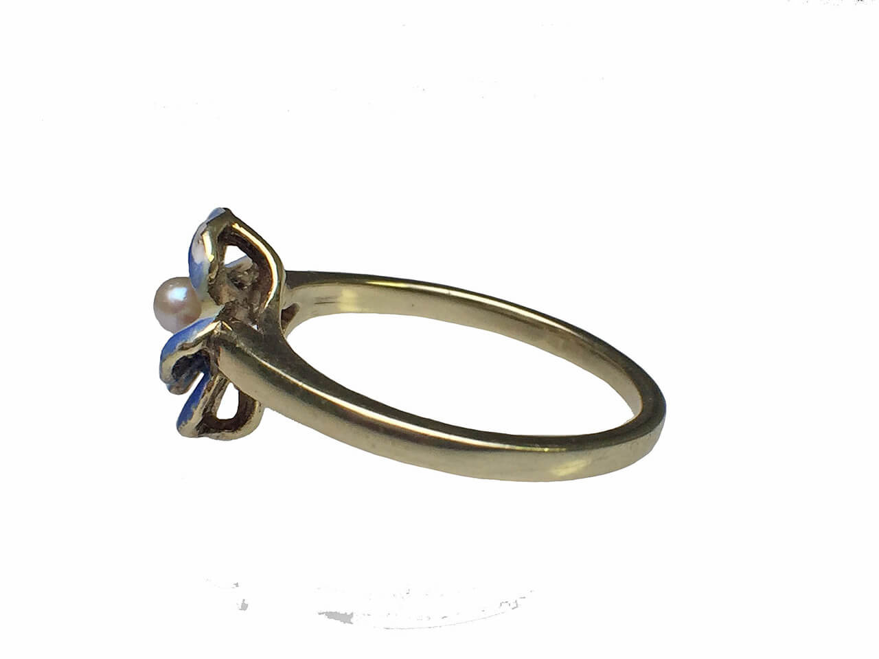 14 Karat Yellow Gold Pansy Ring - Lippa's Jewelry