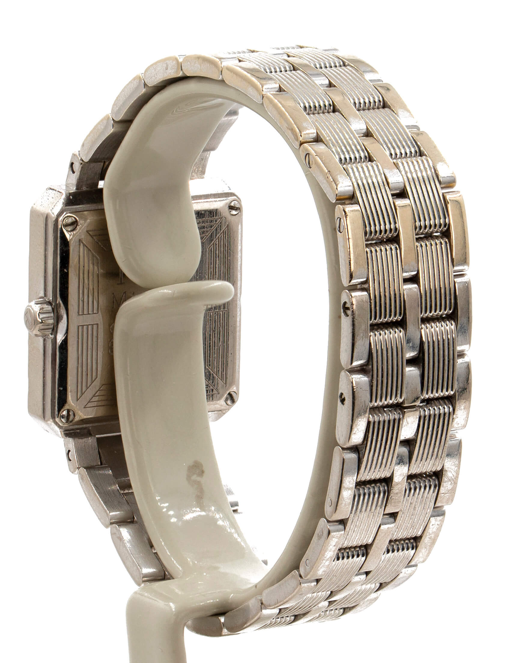 18 Karat White Gold Piaget Protocole ladies Tank Watch - Lippa's Jewelry